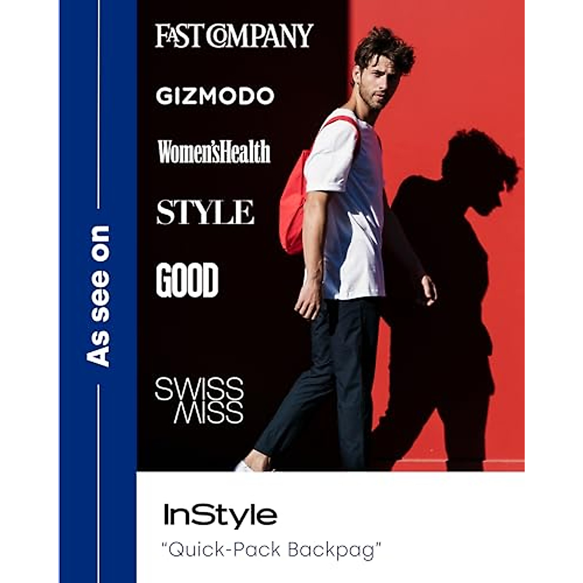 Notabag Original 2 in 1 Backpack and Bag (Red) – Backpack waterproof – reusable grocery bags foldable – clever design for more flexibility – backpack waterproof – grocery tote bag