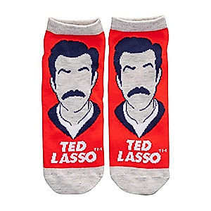 Ted Lasso Unisex 5-Pack Assorted Low Cut Ankle Socks