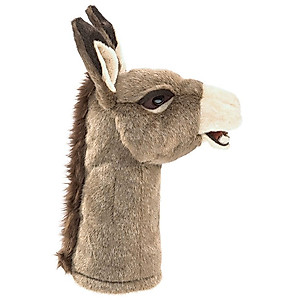 Folkmanis Donkey Stage Puppet, Brown, Beige