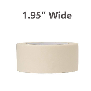 LICHAMP Wide Masking Tape 2 inches, White Masking Tape Bulk Multi Pack, General Purpose & High Performance, 1.95 inches x 55 Yards x 4 Rolls (220 Total Yards)