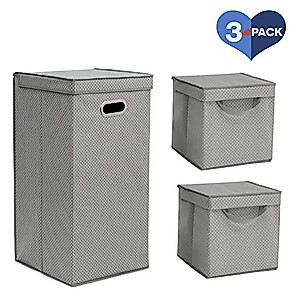 Delta Children 3-Piece Nursery Organization Set for Babies and Kids, Dove Grey