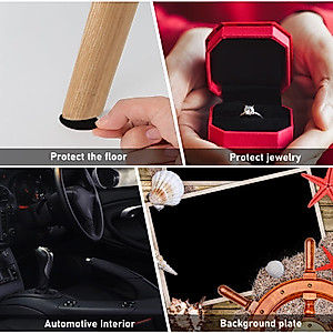 12PCS Black Self Adhesive Felt Sheets Adhesive Back Sheets Sticky Back Felt Fabric Sheets with Adhesive Backing for Sewing DIY Crafts(A4 Size)