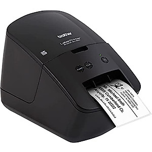 Brother QL-600 Economic Desktop Wired Label Printer - USB Connectivity - up to 2.4" Wide, 300 x 600 dpi, 44 Labels Per Minute, Automatic Cutter QL600 Label Maker for Home and Office