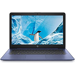 HP Laptop 14-cf2703ds 14" HD (1366 x 768) Intel Celeron N4120, Intel UHD Graphics 600, 4GB DDR4 RAM, 64GB eMMC Storage, Windows 11 Home, Royal Blue (Renewed)