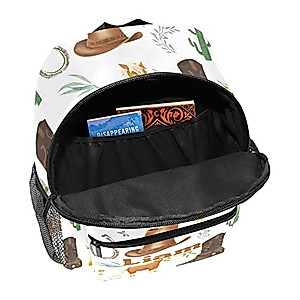 Cowboy Personalized Kids Toddler Backpack for Boys Girls ,Custom Mini School Backpack Bags Kindergarten