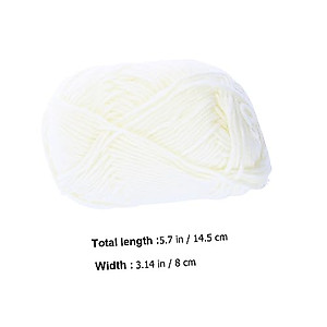 Knitting Wool 10 Rolls Milk Cotton Yarn Yarn Macrame Rope Milk Cotton for DIY Hand Knitting Yarn Crochet Yarn Yarn Ball Self Made White Wool Knitting Crochet Yarn