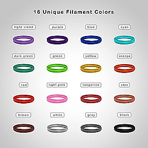 3D Pen Filament Kit Refills for 3D Pens - PLA 1.75mm Filament Color Pack Sample | Create Professional Art with 3D Pen Refills for Kids and Adults 3-D PLA Printing Filament Bundle Kit Accessories