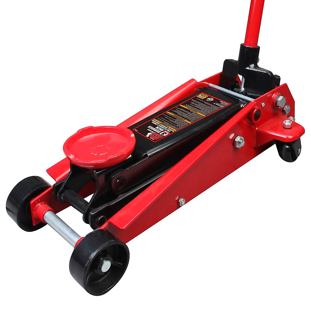 BIG RED T83002 Torin Pro Series Hydraulic Floor Jack with Single Quick Lift Piston Pump, 3 Ton (6,000 lb) Capacity, Red