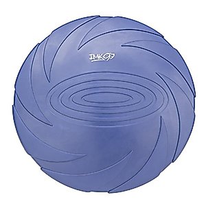 IMK9 Dog Frisbee Toy - Soft Rubber Disc for Large Dogs - Frizbee for Aggressive Play – Heavy Duty Durable Frisby for Pets – Lightweight, Interactive Flying Toy for Training Fetch, Tug of War, Catch
