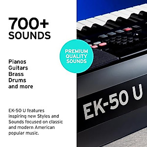 Korg, 61-Key Portable Keyboard (EK50U)