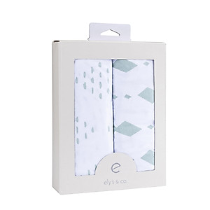 Cradle Sheets Changing Pad Cover - Travel Lite Universal Fit Baby Mattress Sheet 36" X 18 - Unisex Grey Sage Diamond - 2 Pack Set