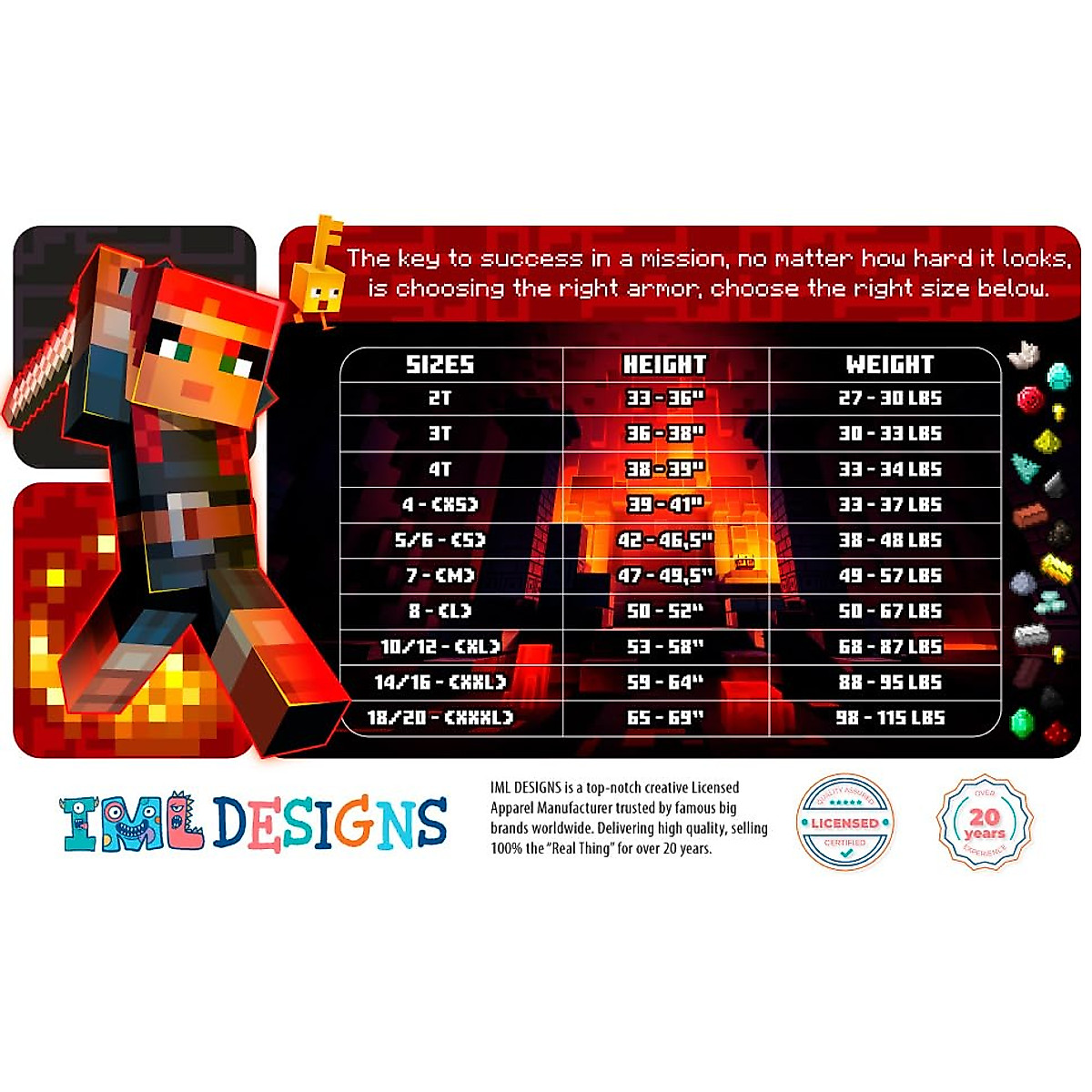 Minecraft Boys 2 Piece Fleece Pants Sets, Pullover Hoodie and Jogger Set for Boys (Black, Size 5/6)