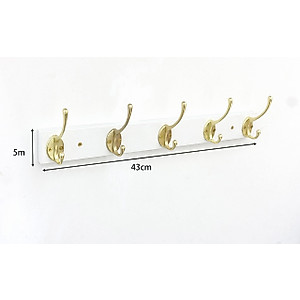 shankala Gold Coat Rack Wall Mount,Wall Coat Rack, Coat Rack,Coat Hooks for Wall,Coat Rack Wall Mounted