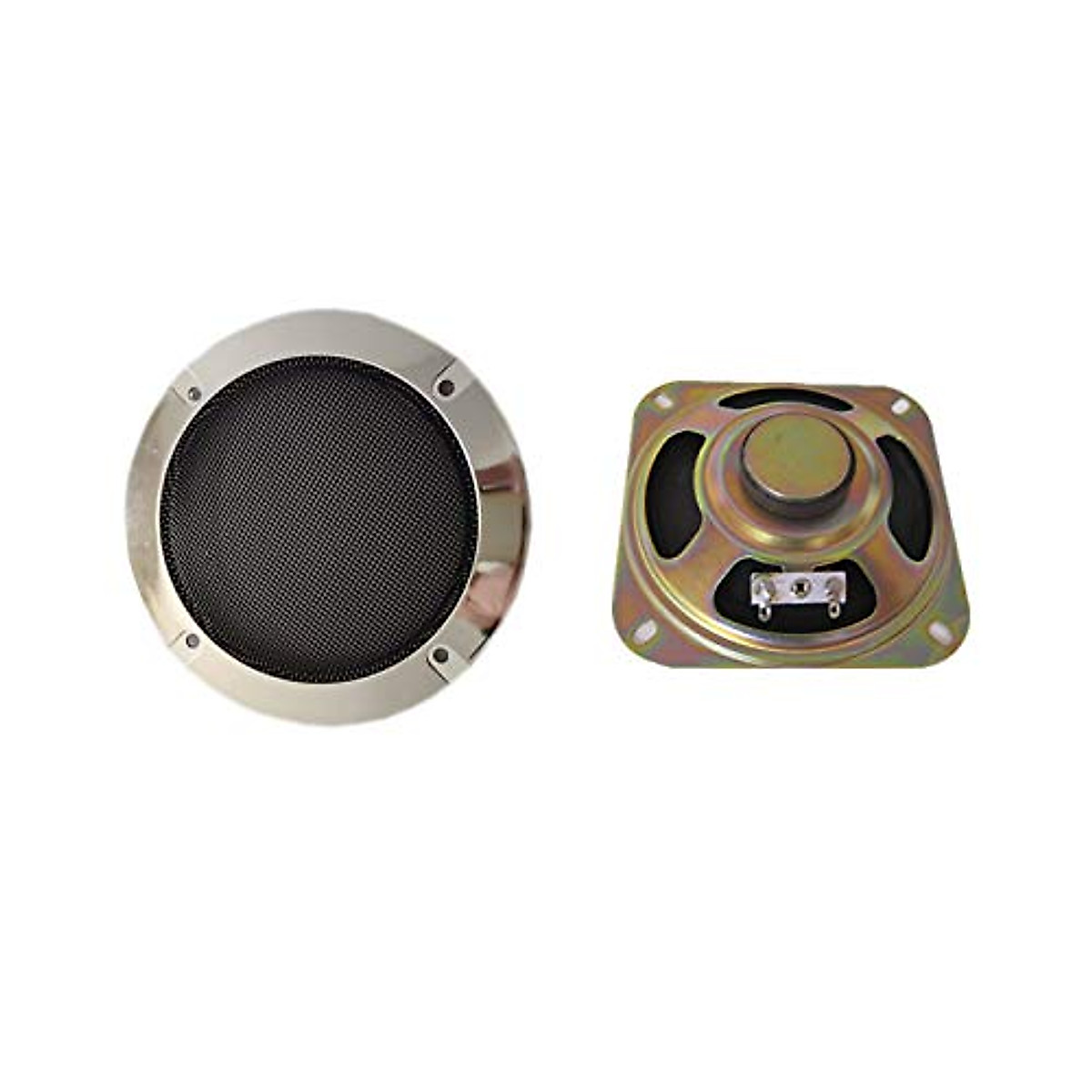 1 Set Square 8ohm 5W Speaker with Silver Speaker net for DIY Arcade Game