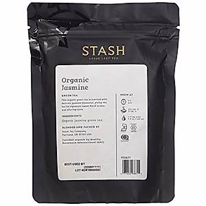 Stash Tea Organic Jasmine Green Premium Loose Leaf Tea, 3.5 Ounce