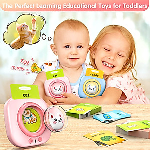 Talking Flash Cards Learning Toys: Talking FlashCards Learning Toys for 2 3 4 5 6 Year Old Boys Girls - Educational Flash Cards for Toddlers Baby - Electronic Flash Cards Toys & 224 Words
