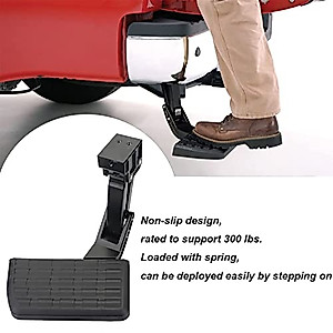 ZZDSNJ Truck Bed Side Step Retractable Bumper Step Uni for 2015-2020 Ford F150 75312-01A