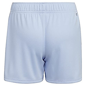 adidas Girls' Big AEROREADY 3-Stripe Pacer Mesh Short, Blue Dawn, XL (16)