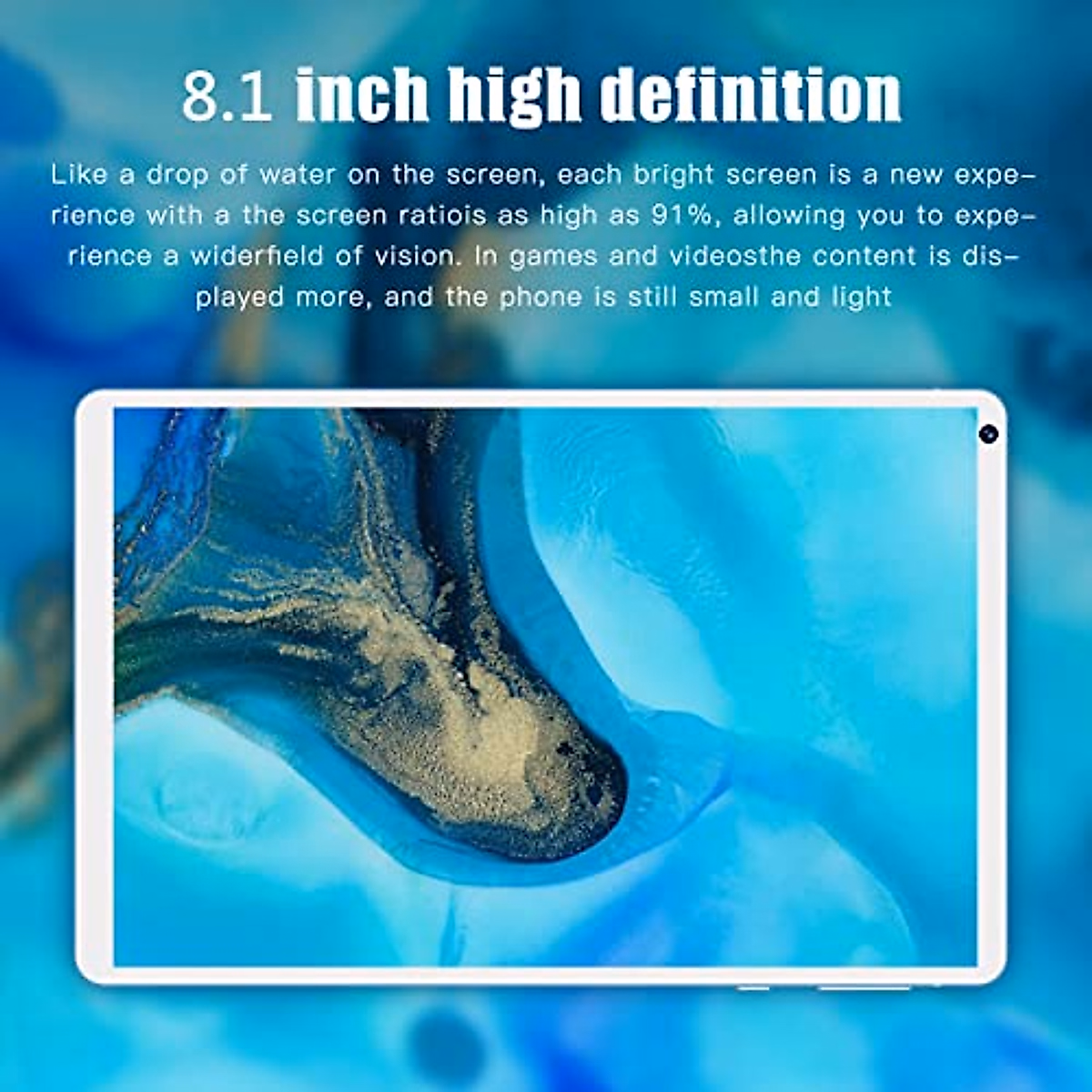 8 Inch Tablet 4GB 64GB Kids Tablet Pc for Travel Agency (US Plug)