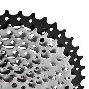 VGEBY Bike Cassette, Freewheel 10 Speed Mountain Bike Sprocket 11-42T Wide Ratio Cassette with Wrench and Screw and Spare Parts Bike Cassette 10 Baofeng Bike Cassette