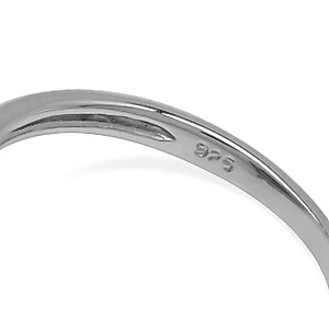 Silvershake Genuine Carnelian 925 Sterling Silver Geometric Circle Ring Size 8