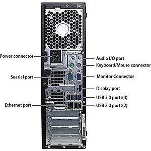 HP Elite Desktop Computer PC, 3.1 GHz, Intel Core i5, 16GB, RAM, 1TB HDD, New 22 inch LED Monitor, RGB Speaker and Keyboard Mouse, WiFi, Windows 10 Pro (Renewed)