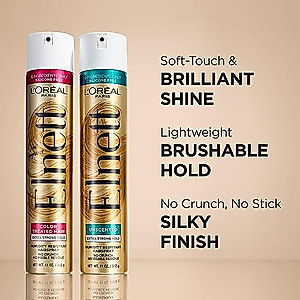 L'Oreal Paris Elnett Satin Hairspray Extra Strong Hold Unscented 11 oz; (Packaging May Vary)
