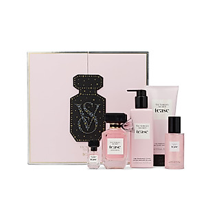 Victoria's Secret Tease Ultimate Fragrance 5 Piece Gift Set: 3.4oz Eau de Parfum, Mini Eau de Parfum, Candle, Lotion & Wash