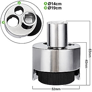 Spurtar Stud Remover Fit 1/4" to 3/4" (6 to 19mm) Bolt Extractor Nut Splitter With Knurled Roller and Cam Lock, Stud Extractor Tool For Broken Bolt Remover or Seized Studs