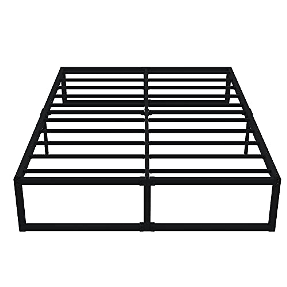 Lutown-Teen 16 Inch California King Bed Frames No Box Spring Needed Heavy Duty Metal Cal King Platform for Mattress Foundation, Noise Free, Easy Assembly, Black