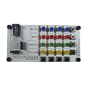 eLearnTronics Learn to Solder | Electronics Learning Board: Multiplexer | Practice Soldering & Learn Electronics Use with Arduino or Raspberry Pi