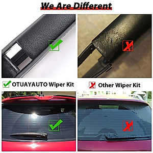 Replacement for Ford Flex 2009-2013, Rear Windshield Back Wiper Arm blade Set - OTUAYAUTO Factory OEM Replacement 85241-48080