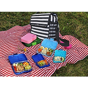 EcoJeannie Large Insulated Lunch Bag - Premium Reusable Cooler Tote for Hot and Cold Foods with Adjustable Shoulder Strap - Perfect Lunch Organizer for On-the-Go!