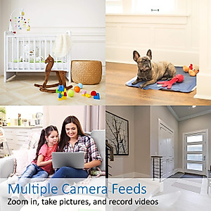 Momentum HD Wireless Indoor Home Security Camera with 2-Way Audio, Night Vision, Pet Monitor for iOS & Android (2 Pack) (Renewed)