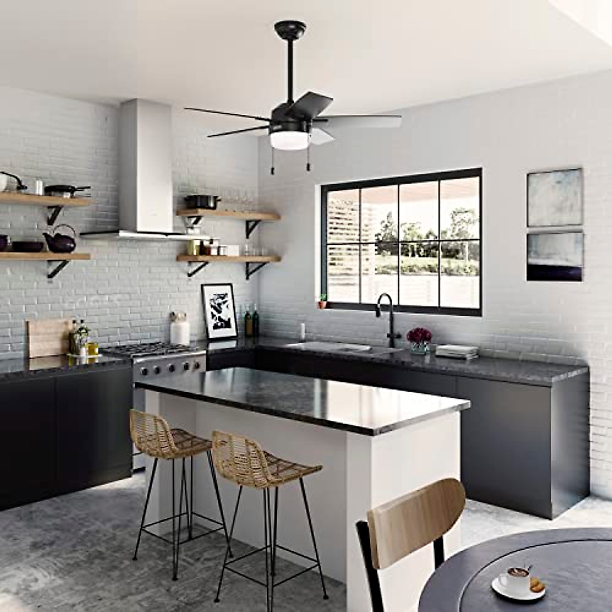 Hunter Fan Company 52486 Anisten Ceiling Fan, Matte Black