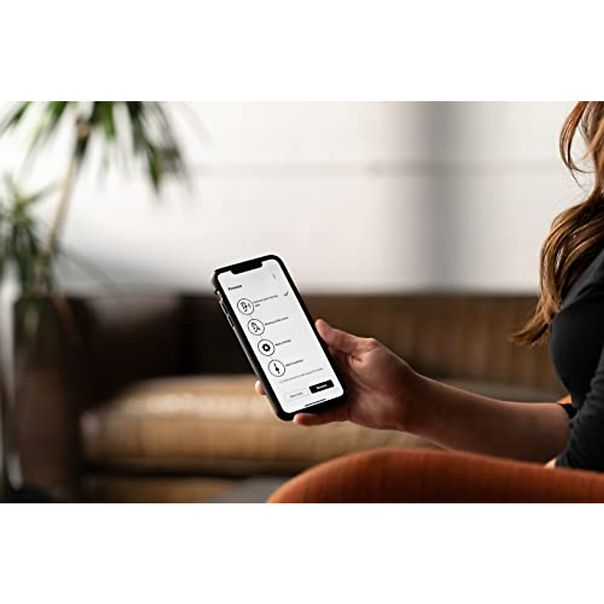 Sony CRE-C10 Self-Fitting OTC Hearing Aid for Mild to Moderate Hearing Loss, Black