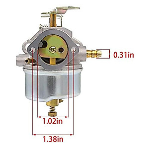 AUTOKAY Adjustable Carburetor for Tecumseh 8HP 9HP 10HP Snowblower Re#640349 640052 640054 640058 640058A