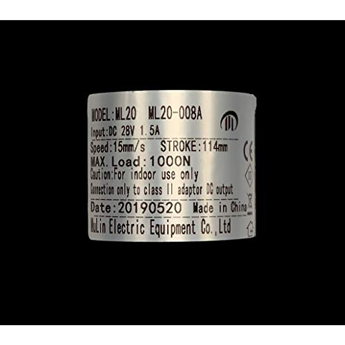 Mulin Power Recliner Motor Replacement with Cord Model ML20-008 ML20-008A Linear Actuator for Sofa Lift Chair Couch Massage Seat Bed