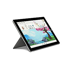 Microsoft Surface 3 Tablet, Intel Atom x7 x7-Z8700, 1.6 GHz, 4 GB, 64 GB SSD, Windows 10, Silver, 10.8 (Renewed)