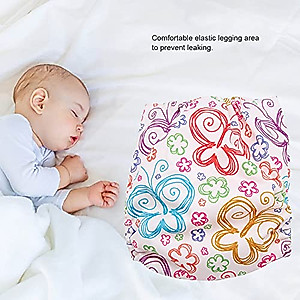 Infant Cloth Diaper Swim Diaper, Washable Reusable Pocket Diapers for Baby Toddler Girls Boys (BL001)