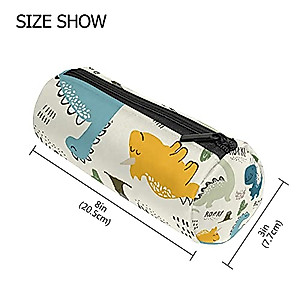 Cartoon Cute Animal Dinosaur Pencil Case Pouch Pens Holder Bag with Zipper for Kids Adults Girls Boys Students Stationery Organizer Box