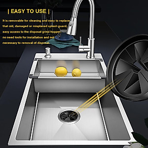 Sink Baffle QCB-AM Replacement for InSinkErator Evolution Series, Garbage Disposal Splash Guards Removable Quiet Collar Drain Plugs, Garbage Disposer Accessories