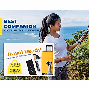 TREKOLOGY Trek-Z Collapsible Hiking & Trekking Poles - Balance Support for Seniors, Women, and Men, 2pc Per Set