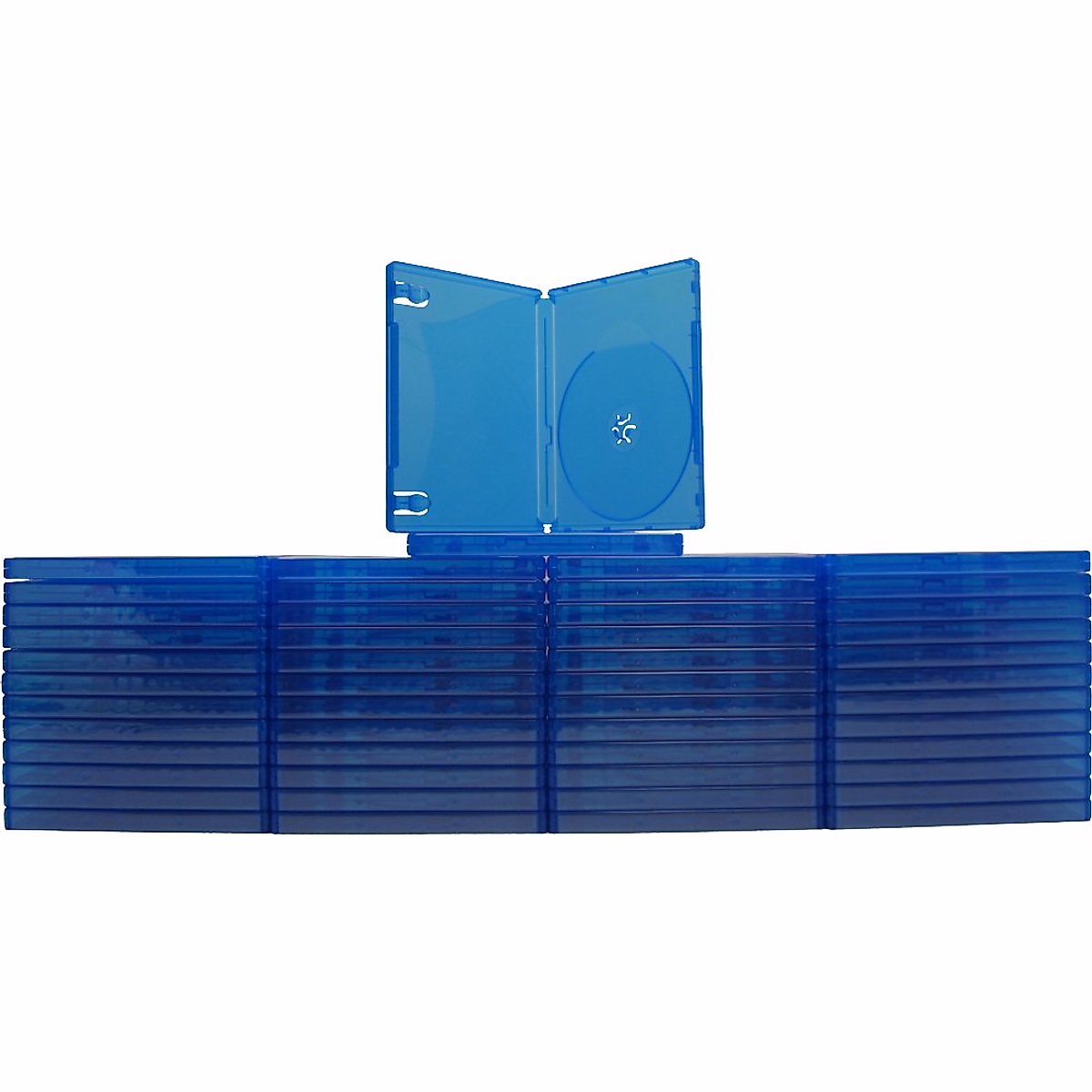 (50) Blue Game Cases - Compatible With Playstation 4 - 1 Disc Capacity - 14mm - #VGBR14PS4BL
