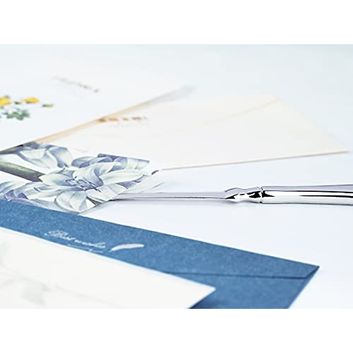 MUSROD Silvery Letter Opener, Envelope Opener Knife Metal Letter Opening Knife, Paul Revere Paper Cutting Knife, 9 inches (1 Pack)