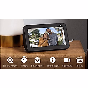 Echo Show 5 (2nd Gen, 2021 release) | Smart display with Alexa and 2 MP camera | Charcoal