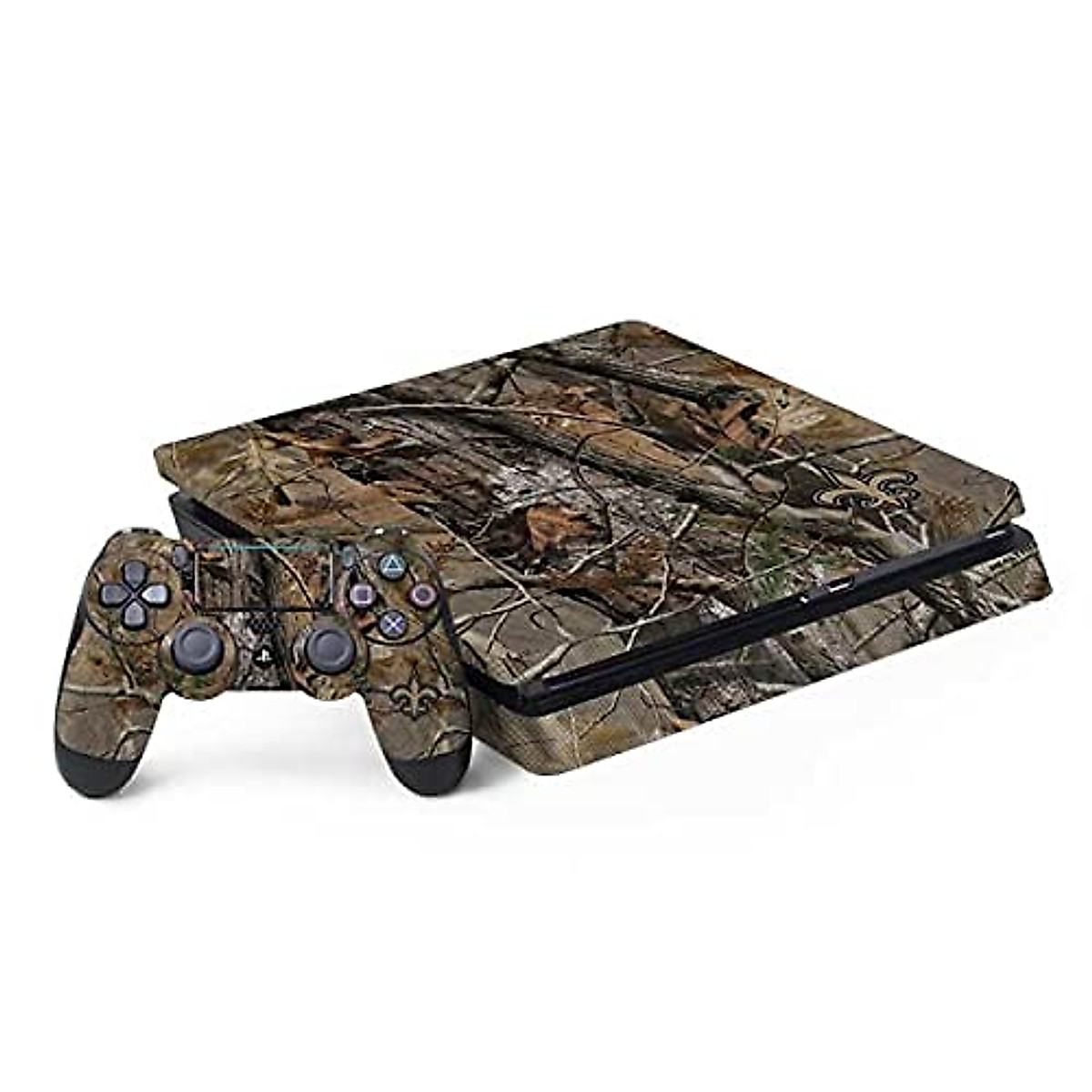 Skinit Decal Gaming Skin Compatible with PS4 Slim Bundle - Officially Licensed NFL New Orleans Saints Realtree AP Camo Design