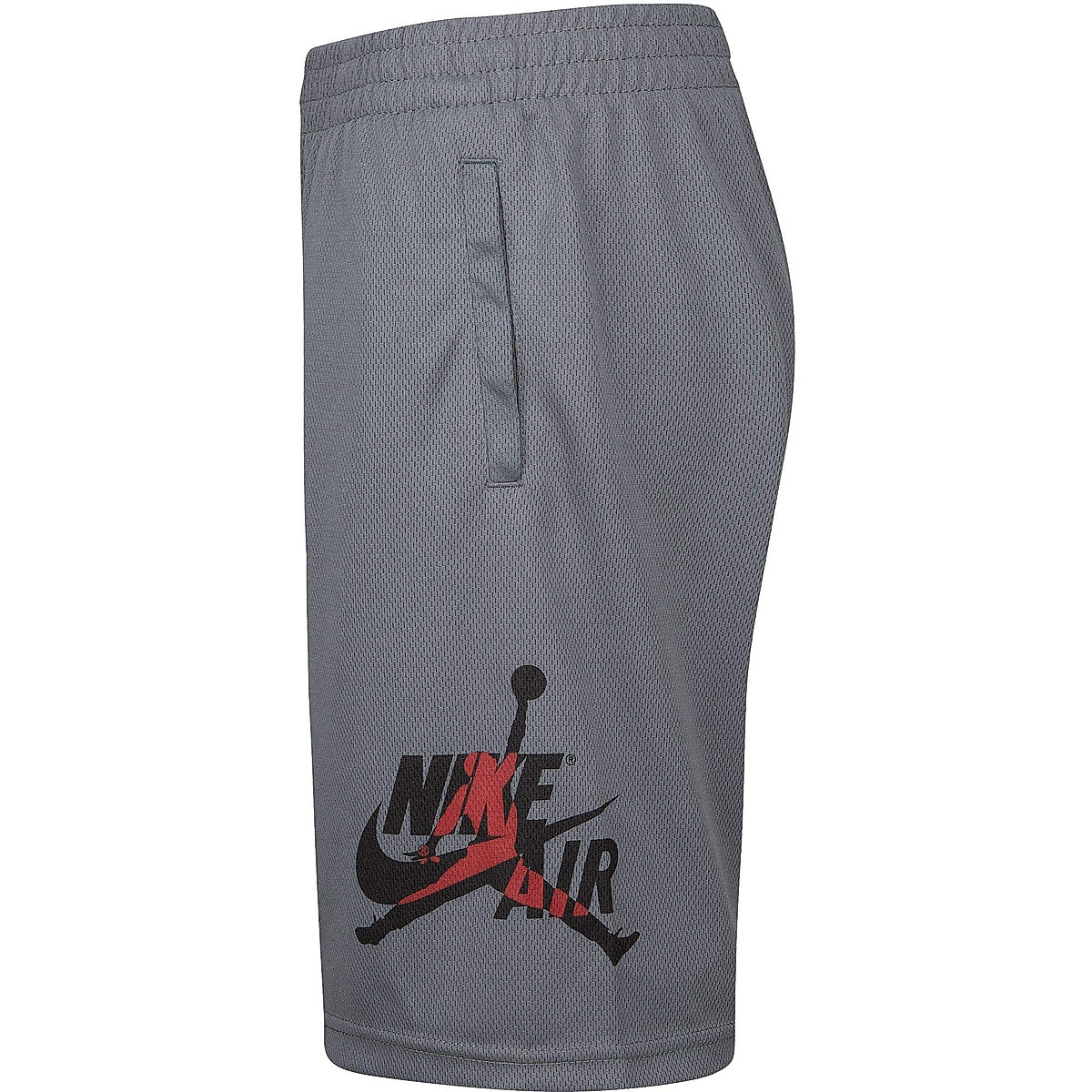 Jordan Boys Youth Classics Jumpman Mesh Shorts Size M, L, XL (Dark Grey, Medium)