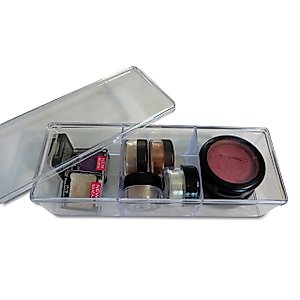 Organizer and Storage With Lid For Makeup, Toiletries, Jewelry, Tea Bags, Crafts and Scrapbook Supplies