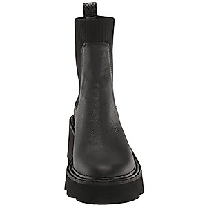 Dolce Vita Women's Hoven Fashion Boot, Black Leather H2O, 8.5